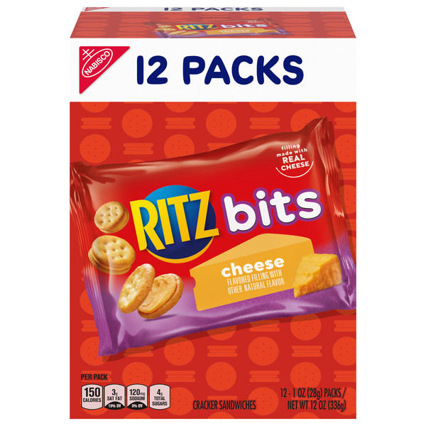 Save on Nabisco Ritz Bits Cheese Cracker Sandwiches - 12 ct Order ...