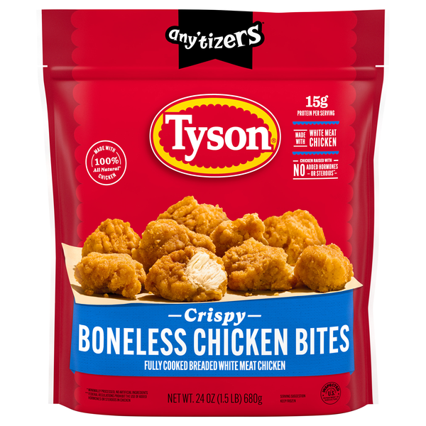 Save on Tyson Any'tizers Crispy Boneless Chicken Bites Frozen Order ...