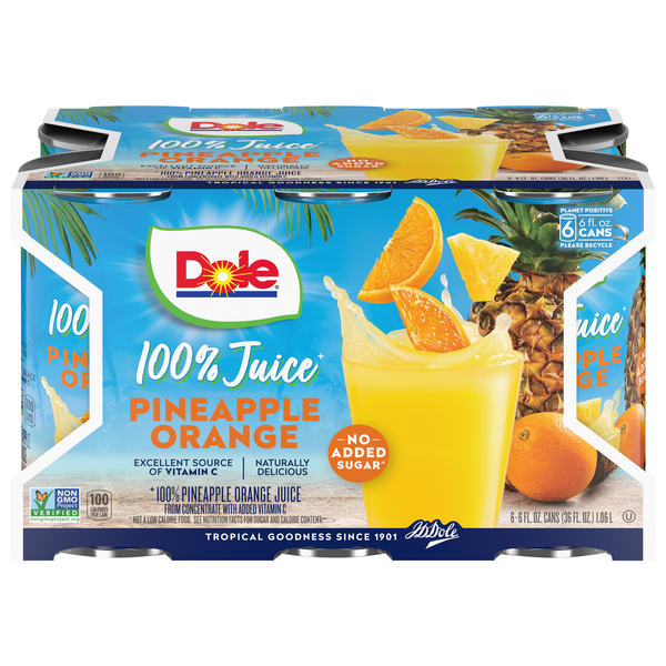 Save On Dole 100 Pineapple Orange Juice 6 Pk Order Online Delivery Food Lion