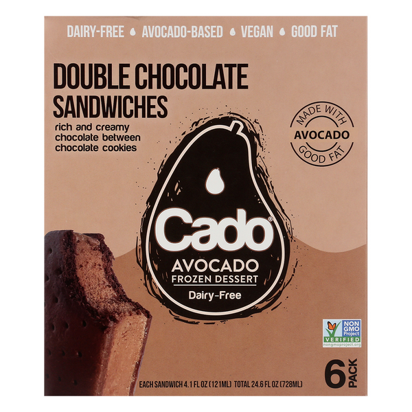 Save on Cado Avocado Non-Dairy Frozen Dessert Sandwiches Double ...