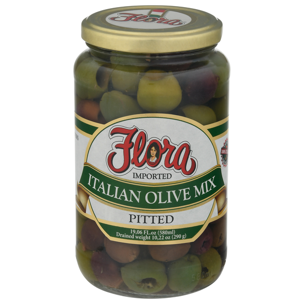 Save on Flora Imported Italian Pitted Olive Mix Order Online Delivery ...