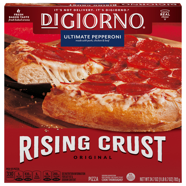 Save on DiGiorno Original Rising Crust Ultimate Pepperoni Pizza Frozen ...