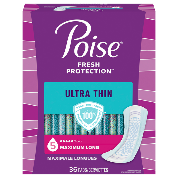 Save On Poise Incontinence Pads Ultra Thin Maximum Long Length Order