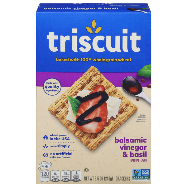 Save on Triscuit Balsamic Vinegar & Basil Whole Grain Wheat Crackers ...