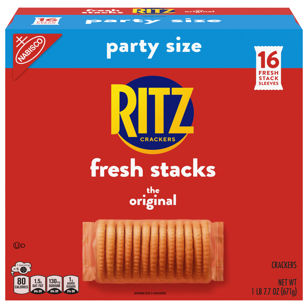 Save on Nabisco Ritz Original Crackers Fresh Stacks Party Size - 16 ct ...
