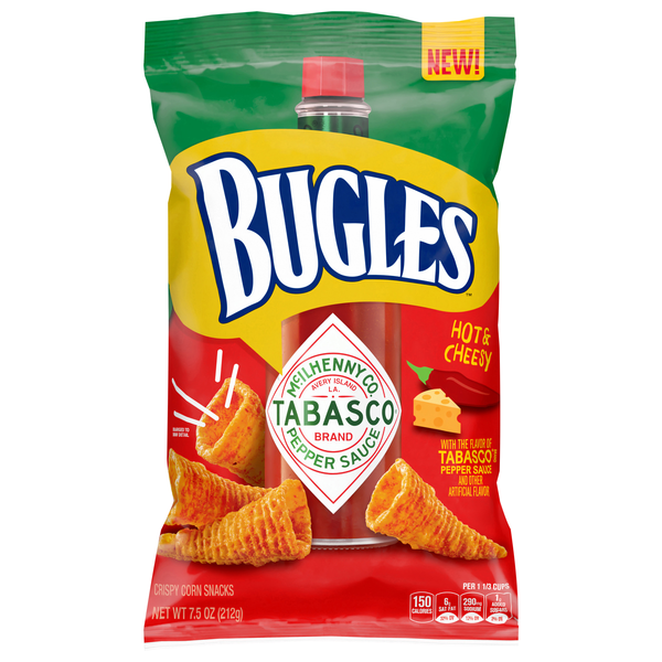 Save on Bugles Hot & Cheesy TABASCO Flavored Crispy Corn Snacks Order ...