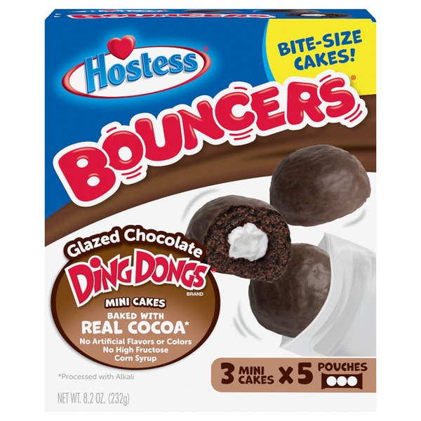 Save on Hostess Bouncers Glazed Chocolate Ding Dongs Snack Cakes - 5 ct ...