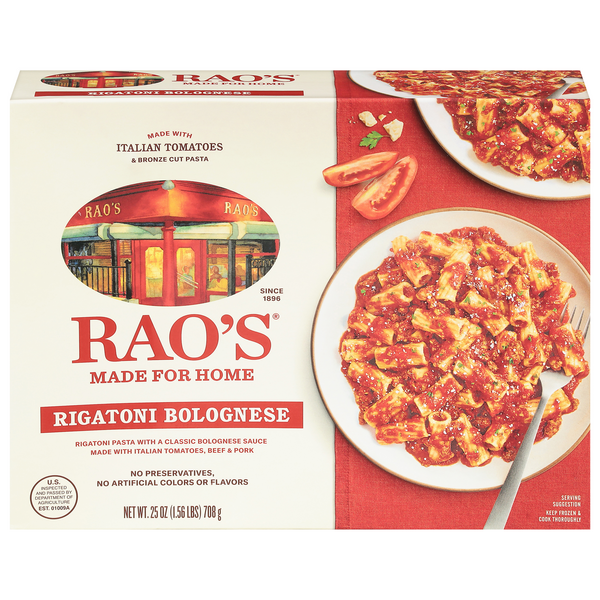 Save on Rao's Made For Home Rigatoni Bolognese Frozen Order Online ...