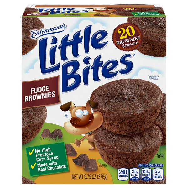 Save on Entenmann's Little Bites Mini Fudge Brownies - 5 ct Order ...