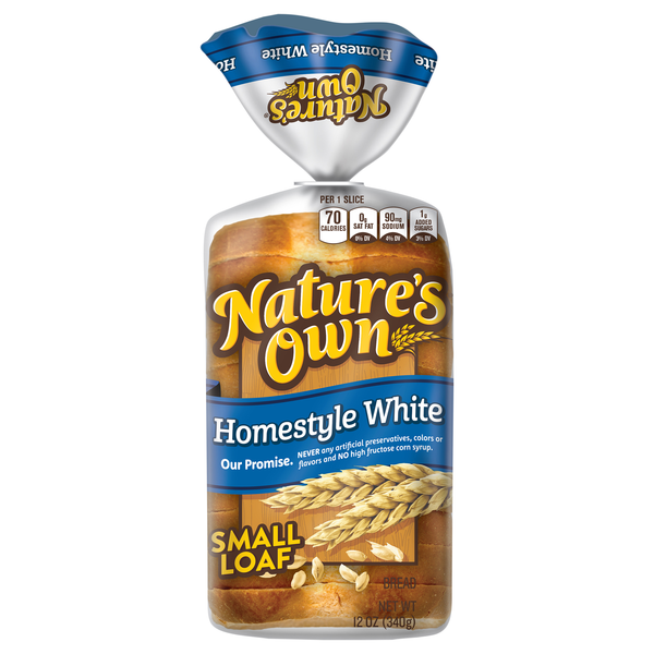 Save on Nature's Own Small Loaf Homestyle White Sliced Bread Order ...