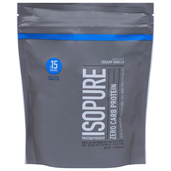 Save on Isopure Zero Carb Creamy Vanilla Protein Powder Order Online ...