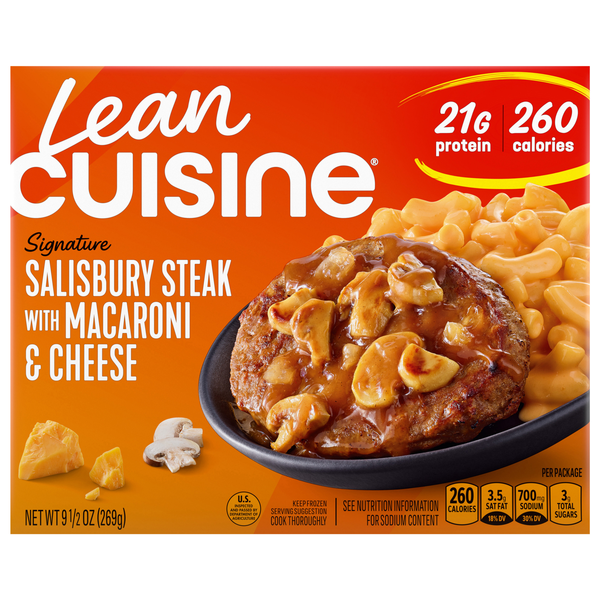 Save on Lean Cuisine Signature Salisbury Steak w/Macaroni & Cheese ...