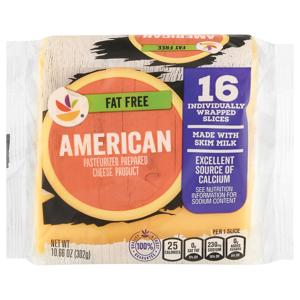 Save on Giant Singles Fat Free Yellow American Cheese Slices - 16 ct ...