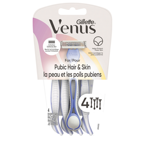 Save on Gillette Venus Women's Pubic Hair & Skin Disposable Razors ...