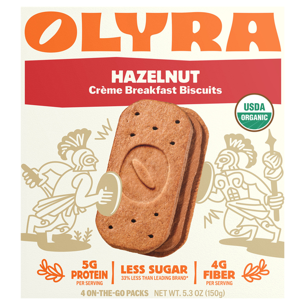 Save on Olyra Organic Hazelnut Cocoa Sandwich Breakfast Biscuits - 4 ct ...