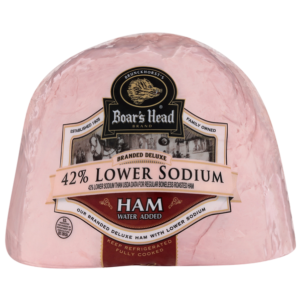 Save on Boar's Head Deli Lower Sodium Branded Deluxe Ham (Thin Sliced ...