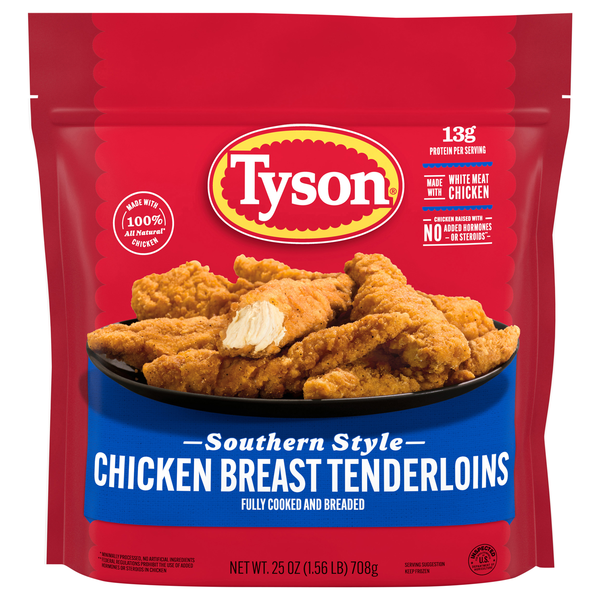 Save on Tyson Natural Southern Style Breaded Chicken Breast Tenderloins ...