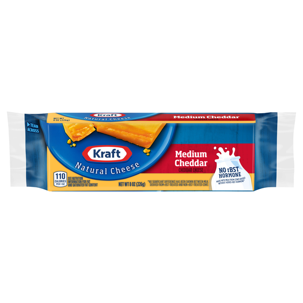 Save on Kraft Medium Cheddar Cheese Block Order Online Delivery | Food Lion