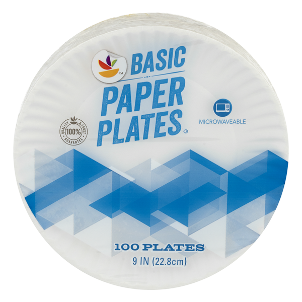 Save on Our Brand Basic Paper Plates 9 inch Order Online Delivery | GIANT