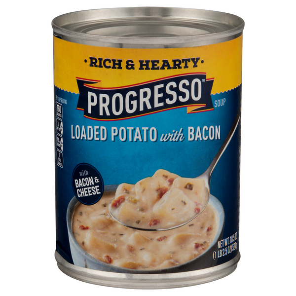 Save on Progresso Rich & Hearty Loaded Potato with Bacon Soup Order ...