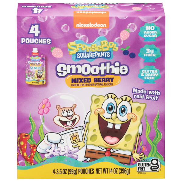 Save on SpongeBob SquarePants Gluten Free Mixed Berry Smoothie - 4 pk ...