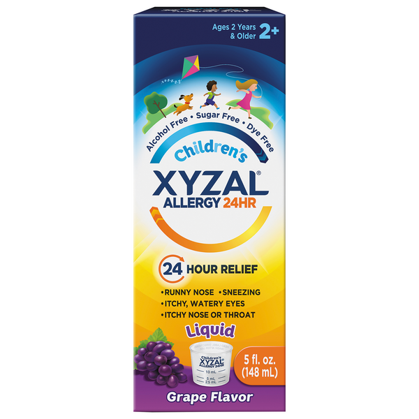 Save on XYZAL Children's Allergy Relief 24 HR Liquid Grape Order Online ...