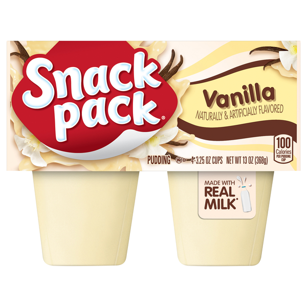 Save on Snack Pack Vanilla Pudding - 4 ct Order Online Delivery | Food Lion