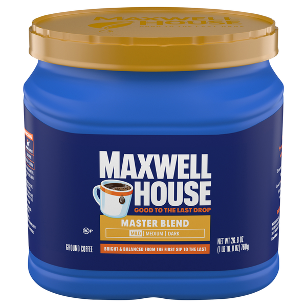 Save on Maxwell House Master Blend Light Roast Ground Coffee Order ...