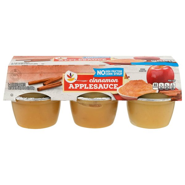 Save on Giant Cinnamon Applesauce Cups - 6 ct Order Online Delivery | Giant