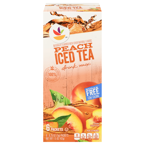 Save on Our Brand Sugar Free Peach Flavor Iced Tea Drink Mix Packets ...