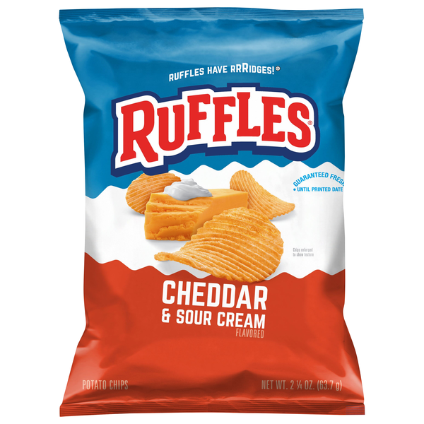 Save on Ruffles Cheddar & Sour Cream Potato Chips Order Online Delivery | GIANT