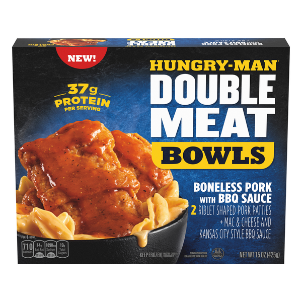 Save on Hungry-Man Double Meat Bowls Boneless Pork with BBQ Sauce Order ...