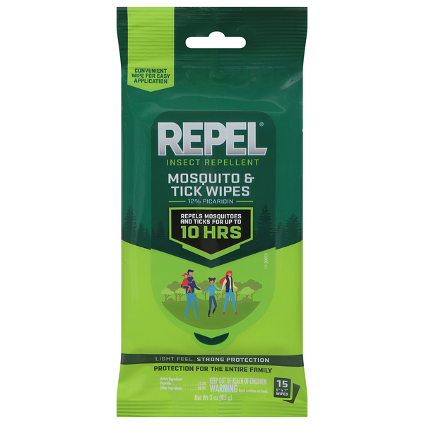 Save on Repel Mosquito & Tick Insect Repellent Wipes Order Online ...