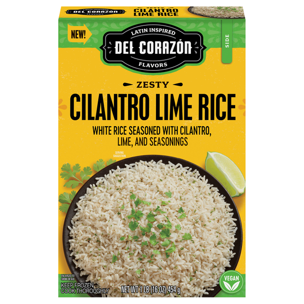 Save on Del Corazon Zesty Cilantro Lime Rice Frozen Order Online ...