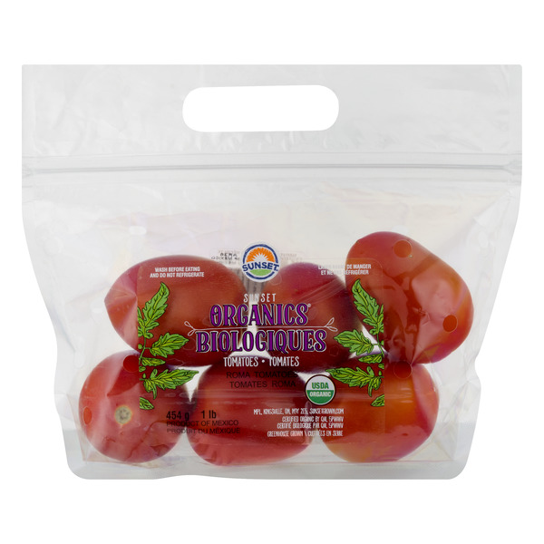 Save on Sunset Organic Roma Tomatoes Order Online Delivery | GIANT