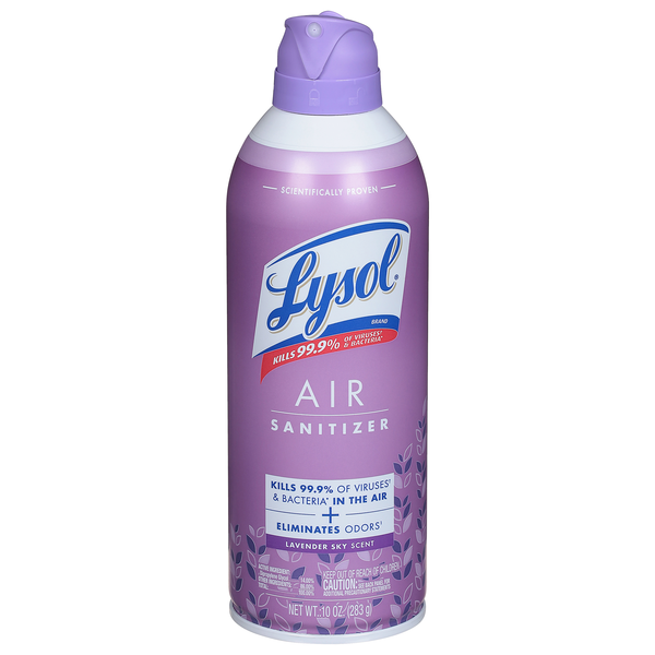 Save on Lysol Lavender Sky Scented Air Sanitizer Spray Order Online ...