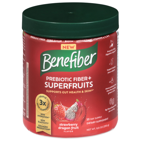 Save on Benefiber Strawberry Dragon Fruit Flavor Prebiotic Fiber ...