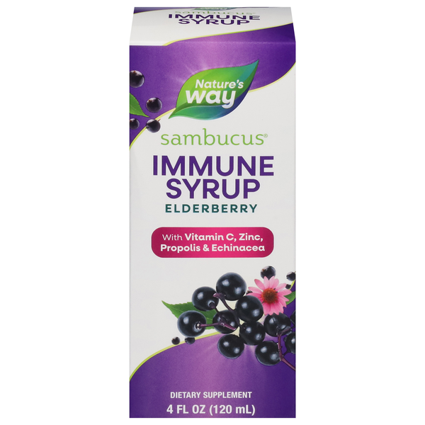 Save on Nature's Way Sambucus Elderberry Immune Syrup Order Online ...