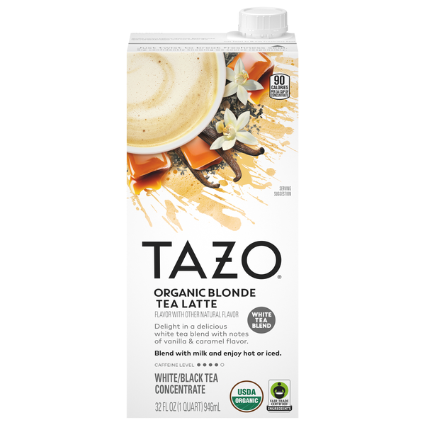 Save on Tazo Organic Blonde Tea Latte White & Black Tea Concentrate ...
