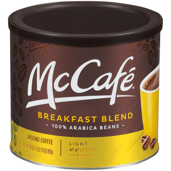 Save on McCafe Breakfast Blend Light Roast Ground Coffee Order Online ...