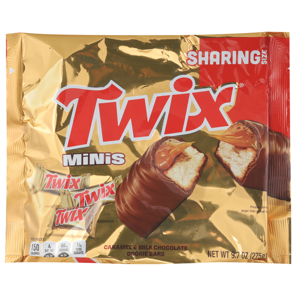 Save on Twix Minis Caramel & Milk Chocolate Candy Cookie Bars Order ...