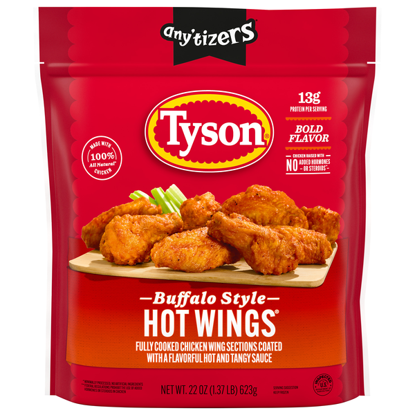 Save on Tyson Any'tizers Buffalo Style Hot Chicken Wings Family Pack ...