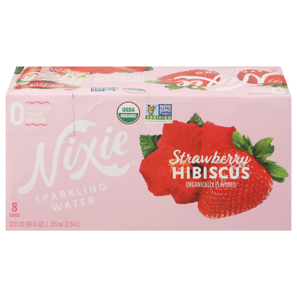 Save on Nixie Organic Strawberry Hibiscus Sparkling Water - 8 pk Order ...