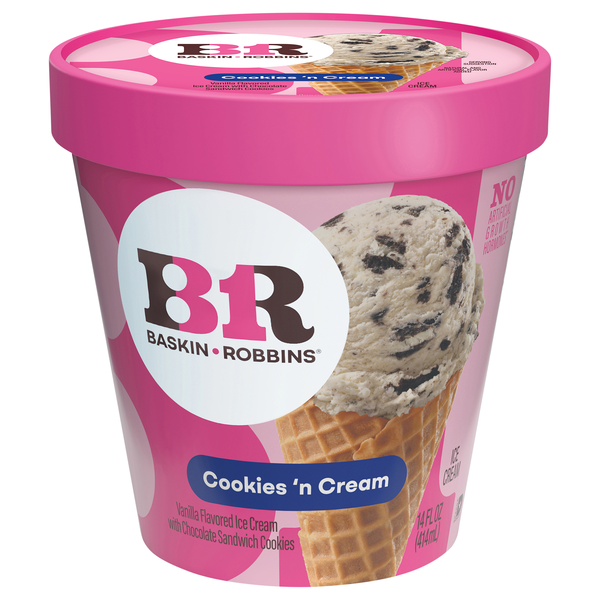 Save on Baskin Robbins Cookies 'n Cream Ice Cream Order Online Delivery ...