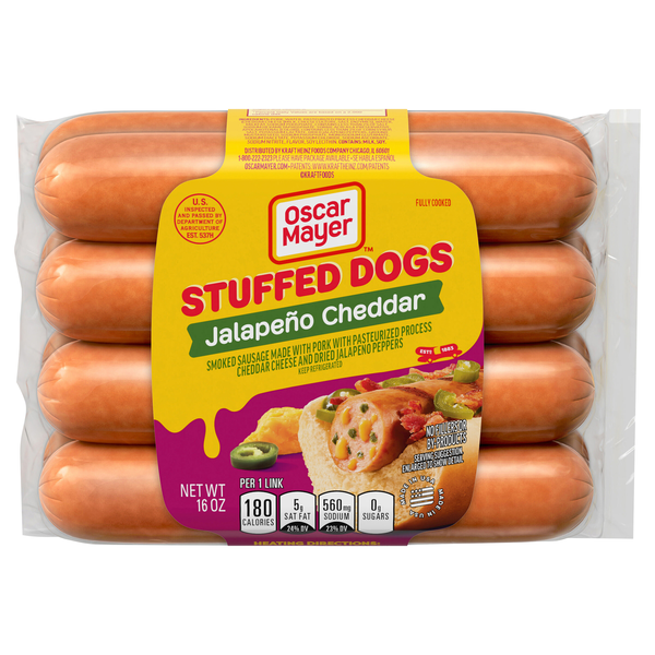 Save on Oscar Mayer Stuffed Dogs Jalapeno Cheddar Hot Dogs Order Online ...