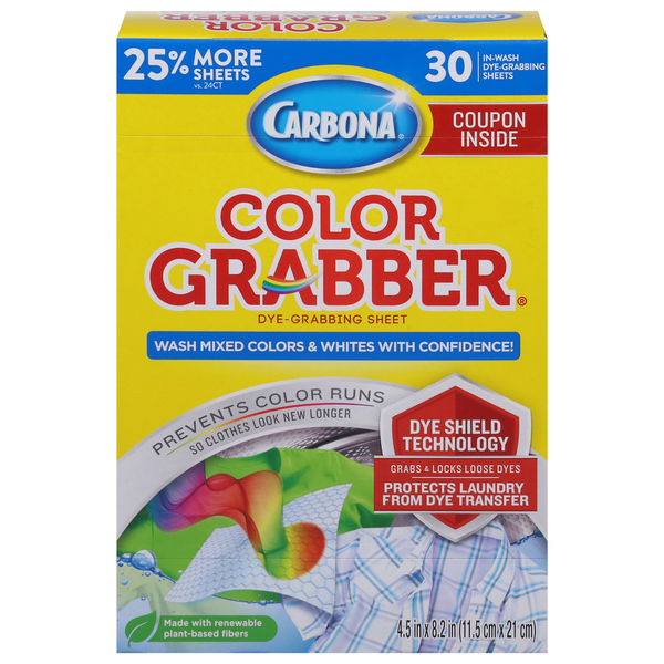 Save on Carbona Color Grabber In-Wash Dye-Grabbing Sheet Order Online ...