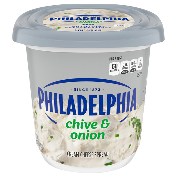 Save on Philadelphia Chive & Onion Cream Cheese Spread Order Online ...
