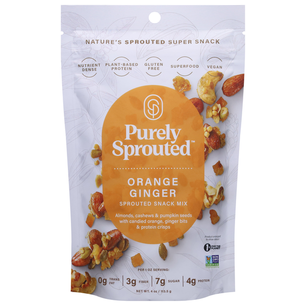 Save on Purely Sprouted Orange Ginger Sprouted Snack Mix Order Online ...