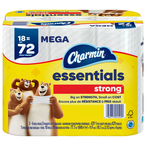 Save on Charmin Essentials Strong Mega Roll 1-Ply Toilet Paper Order ...