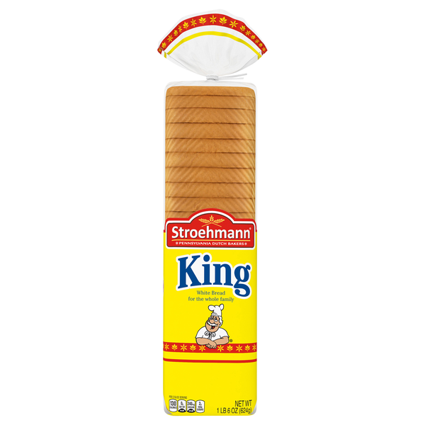 Save on Stroehmann King White Sliced Bread Order Online Delivery | GIANT
